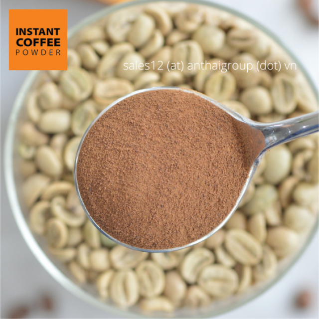 SPRAY DRIED INSTANT COFFEE POWDER CAFFEINE MIN 2 WITH ISO22000